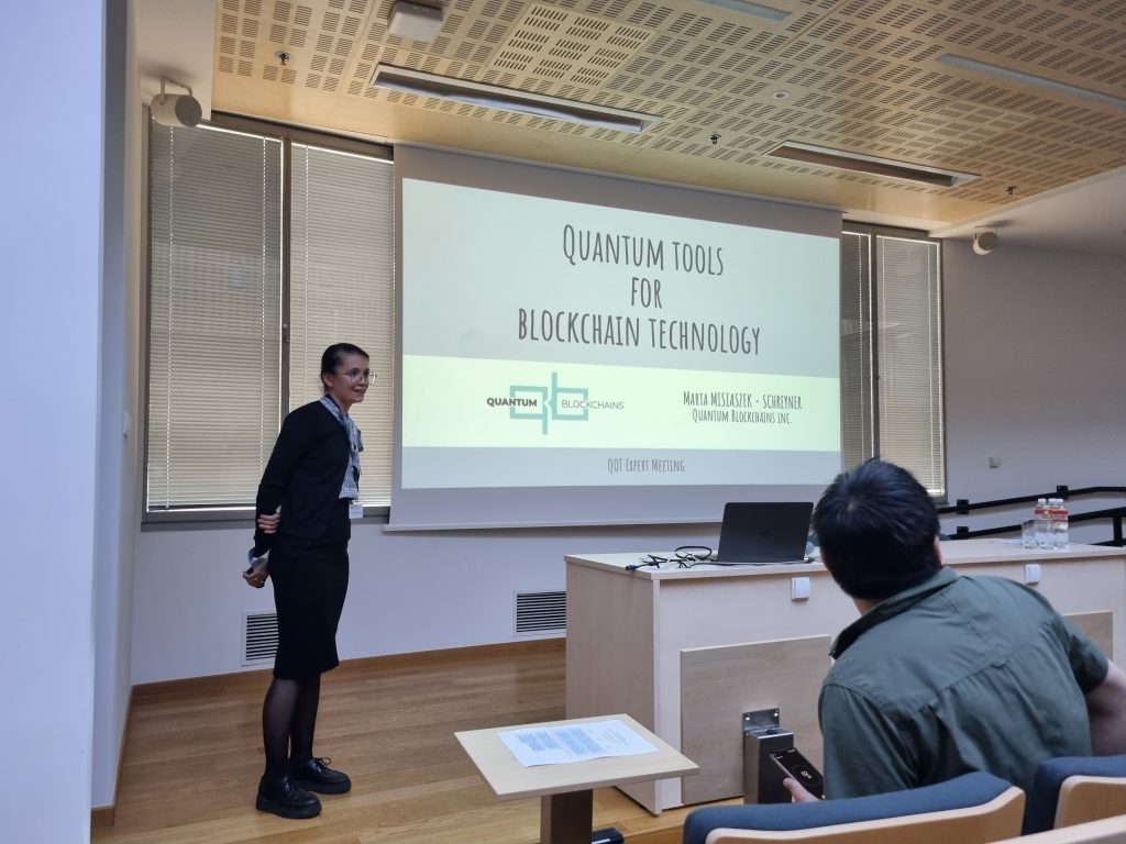 Quantum B’s Dr. Marta Misiaszek-Schreyner Speaks at QOT Expert Meeting ...